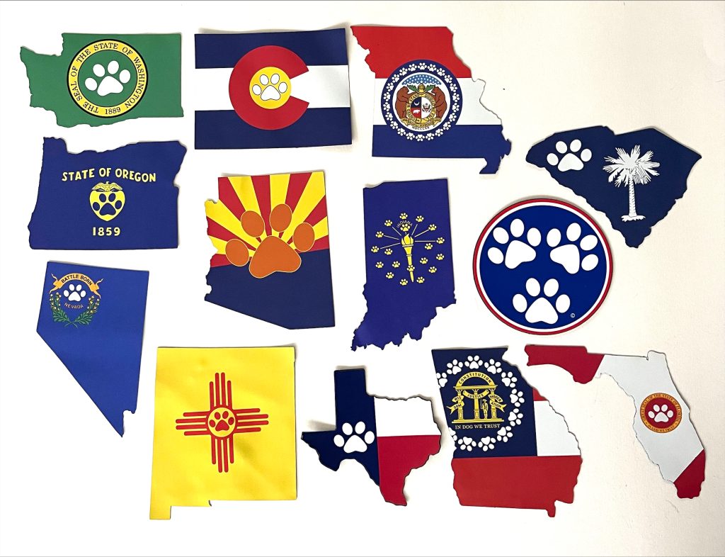 State Paws Decals - Poo Doo Leash
